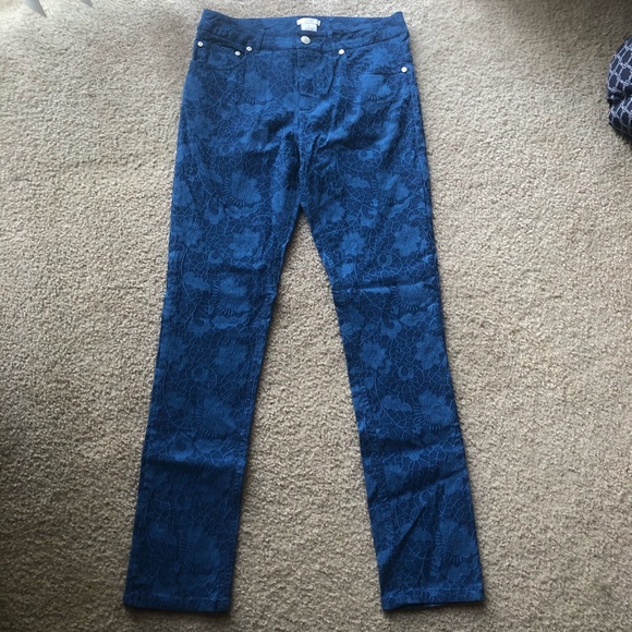 Eric | Pants & Jumpsuits | Eric Womens Textured Stretch Pants Hi Rise ...